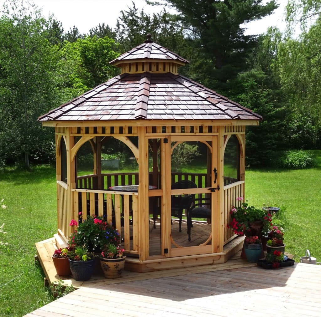 Transform Your Yard with a Western Red Cedar Gazebo