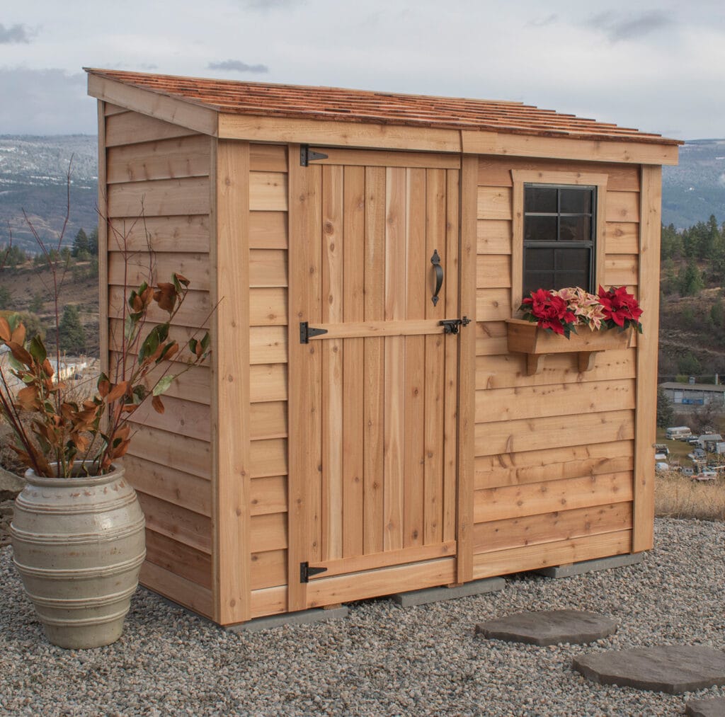 Lean To Cedar Shed 8x4 | Outdoor Living Today