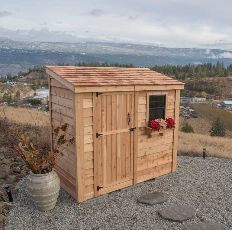Lean To Cedar Shed 8x4 | Outdoor Living Today