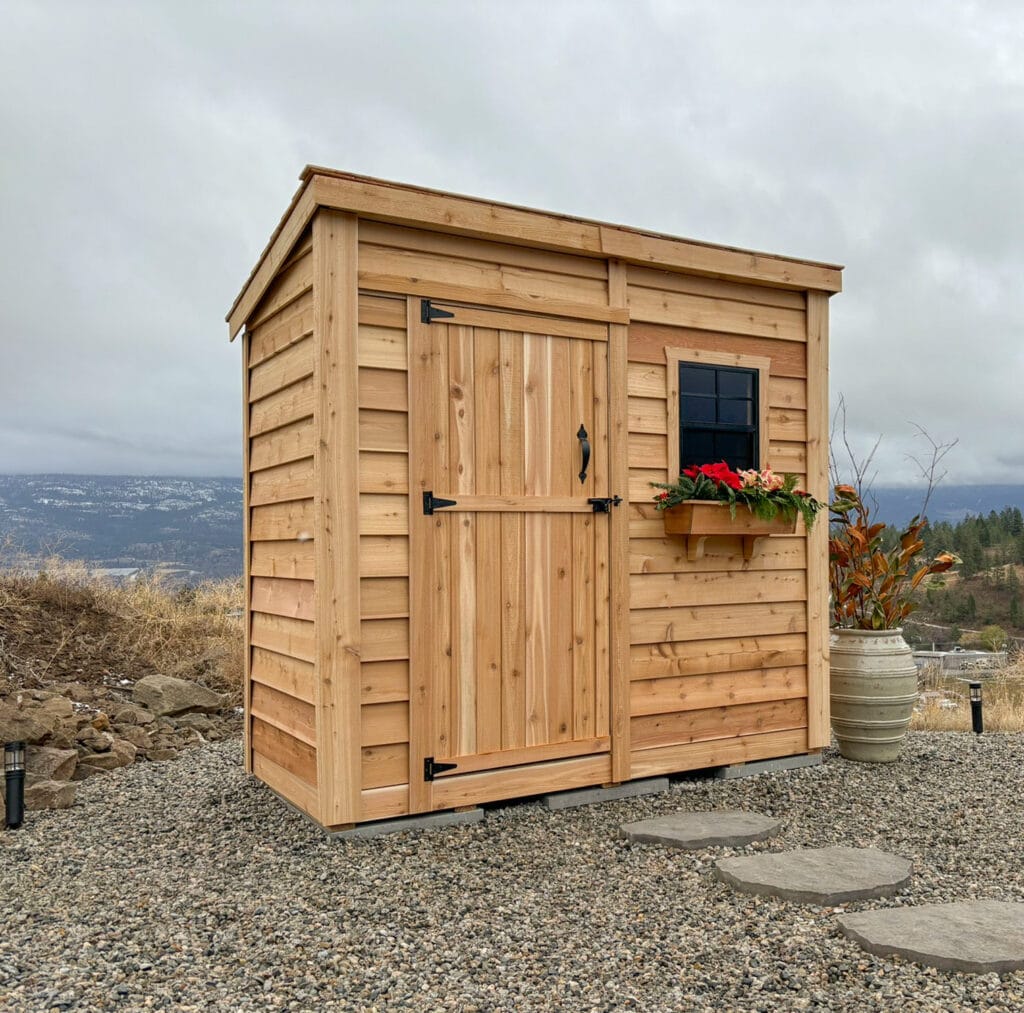 Lean To Cedar Shed 8x4 | Outdoor Living Today