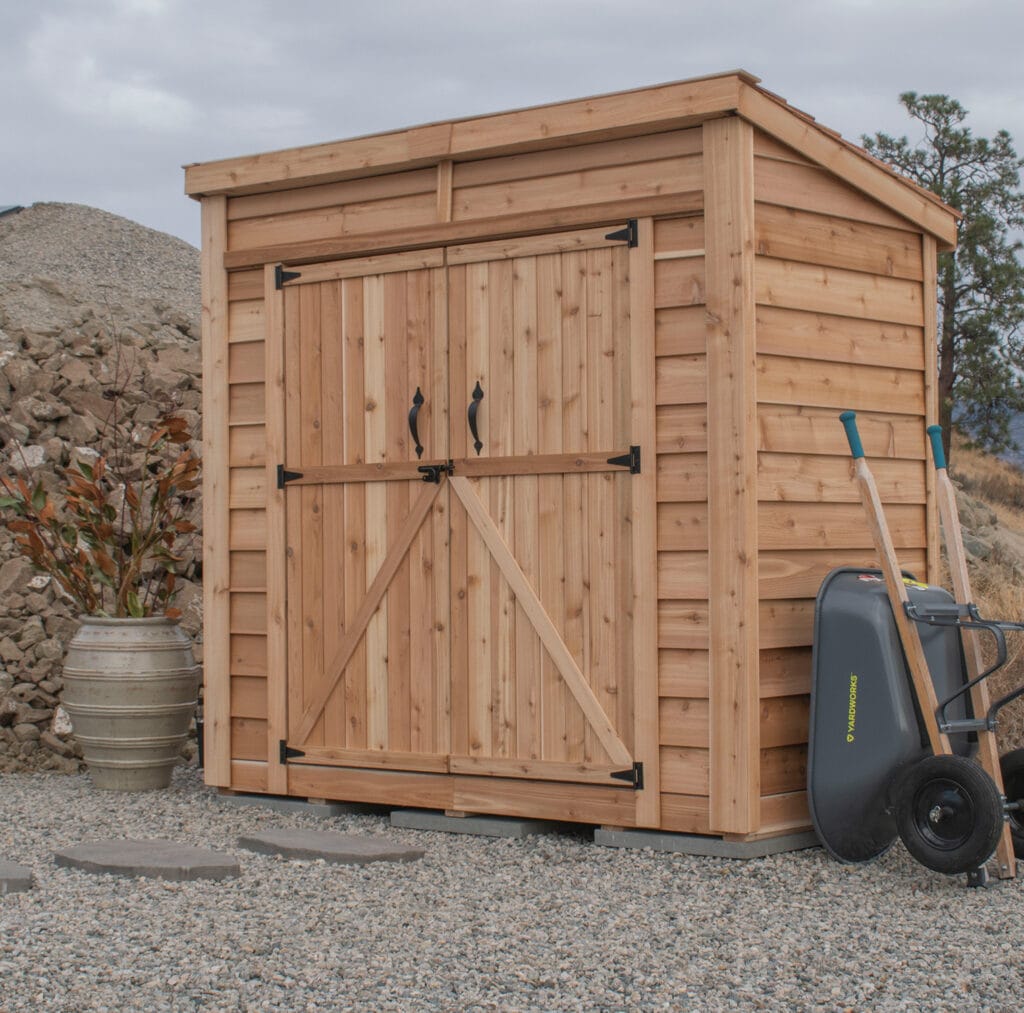 Lean To Cedar Shed 8x4 | Outdoor Living Today